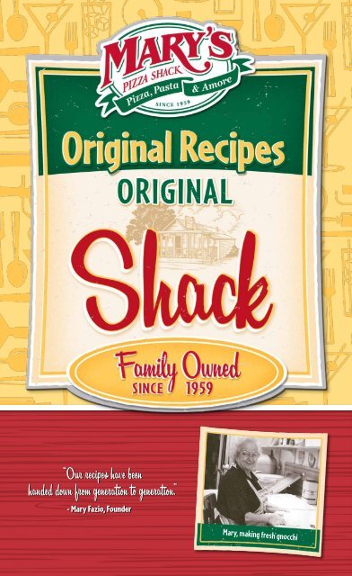 Mary Fazio, Founder - Mary's Pizza Shack