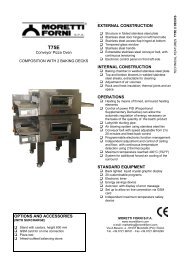 Scarica il catalogo in formato pdf - Moretti Forni S.p.A.