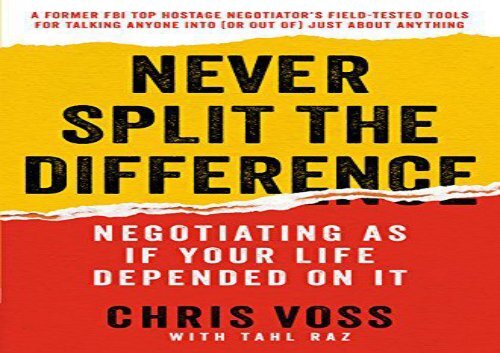 [+]The best book of the month Never Split the Difference: Negotiating ...