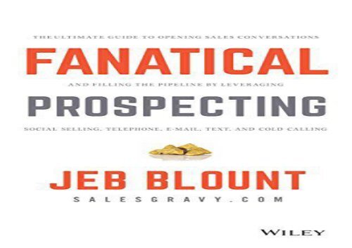 [+]The best book of the month Fanatical Prospecting [READ]
