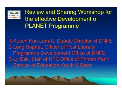 Structure of Non-Formal Education