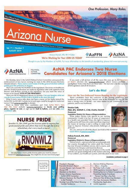 Arizona Nurse - August 2018