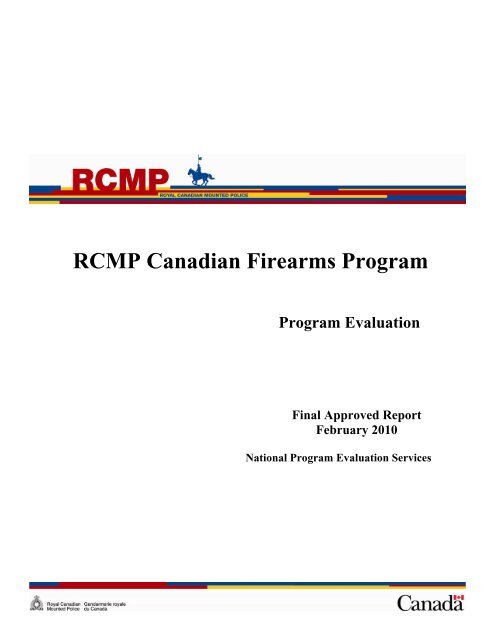 RCMP Canadian Firearms Program - Gendarmerie royale du Canada