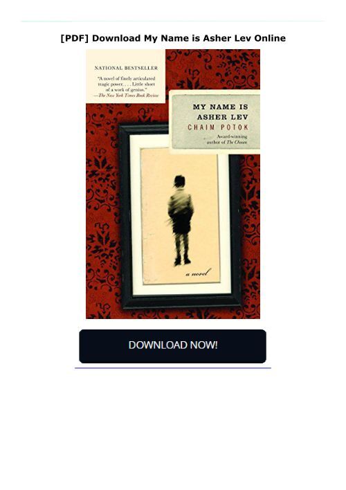 [PDF] Download My Name is Asher Lev Online
