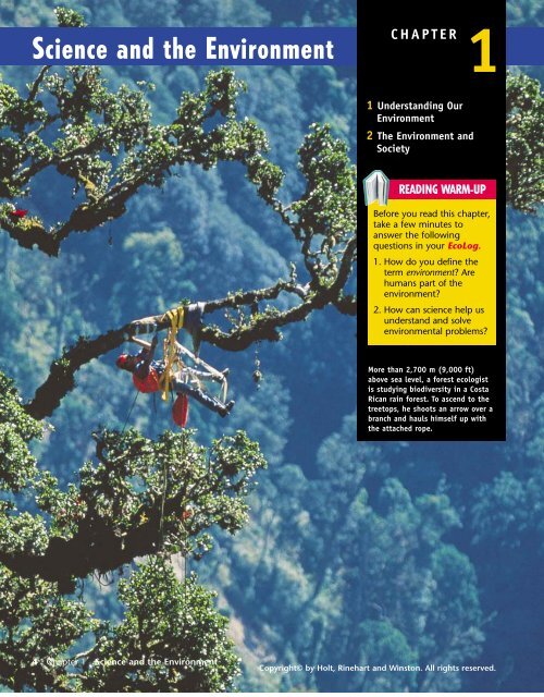 Section 1 Understanding Our Environment - Nexuslearning.net