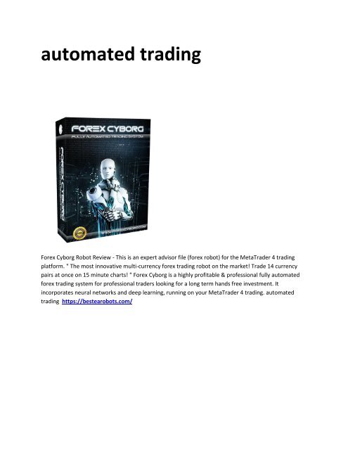 6 Best Forex Robots