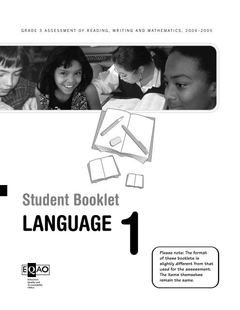 Student Booklet LANGUAGE 1