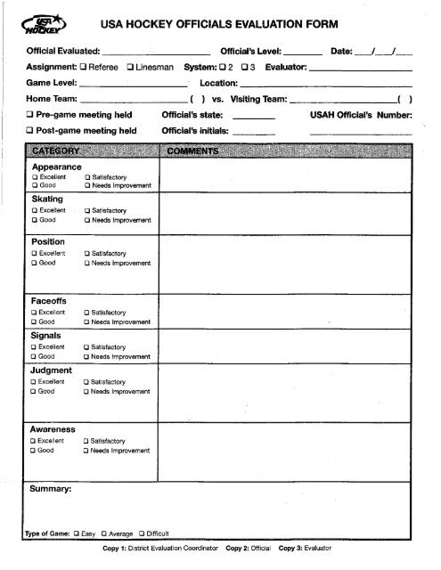 ﬁg?) USA HOCKEY OFFICIALS EVALUATION FORM - nysho.org
