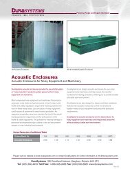 DuraSystem Barriers Inc. Makes Blast Enclosures