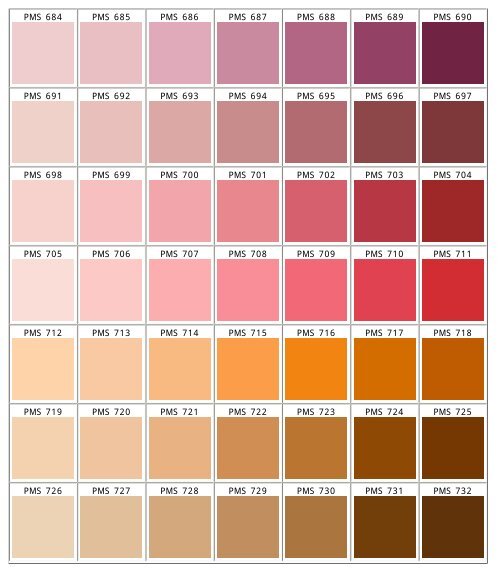 PMS 635 PMS 642 PMS 649 P