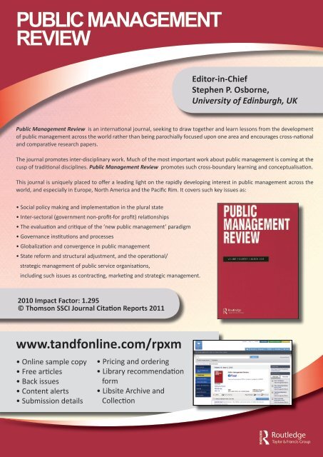 PUBLIC MANAGEMENT REVIEW