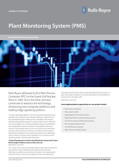 Plant Monitoring System (PMS) - Rolls-Royce