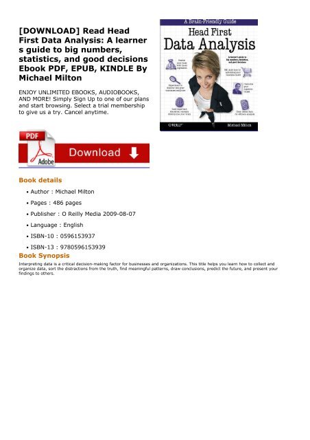 Head-First-Data-Analysis-A-