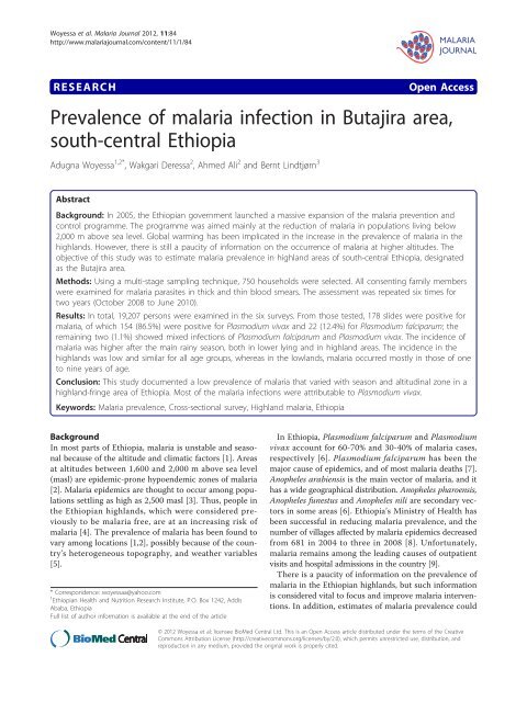 View PDF - Malaria Journal
