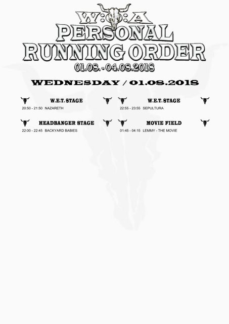 Running-Order