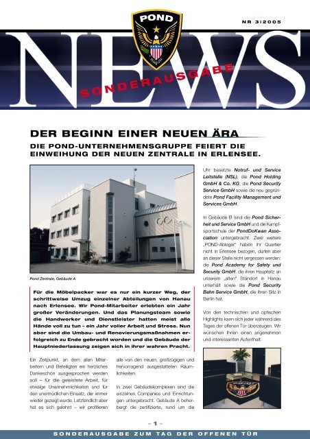 SONDERAUSGABE - Pond Security Bahn Service GmbH