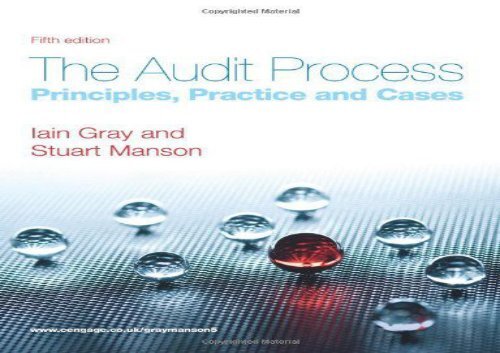 [+]The best book of the month The Audit Process: Principles, Practice ...