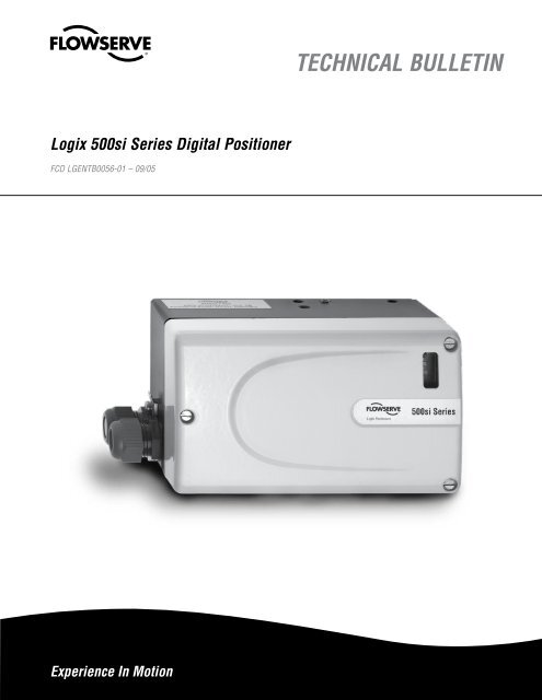 500si Series Digital Positioners - Flowserve Corporation