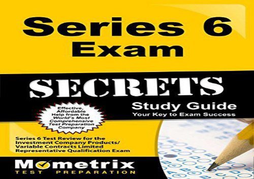 PDF] TOP TREND Series 6 Exam Secrets Study Guide: Series 6 Test Review ...