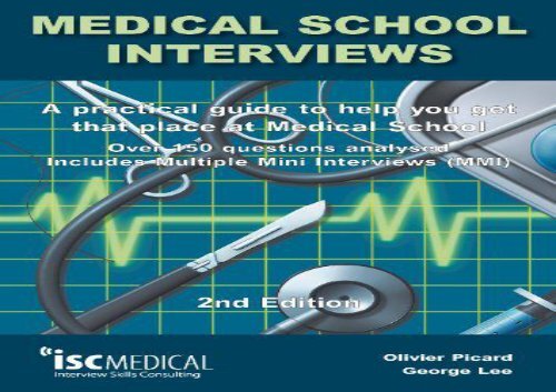 [+]The best book of the month Medical School Interviews (2nd Edition ...
