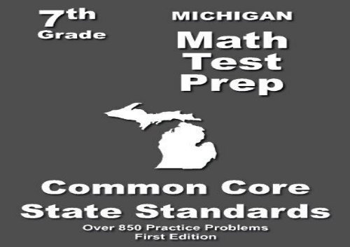 [+]The best book of the month Michigan 7th Grade Math Test Prep: Common ...