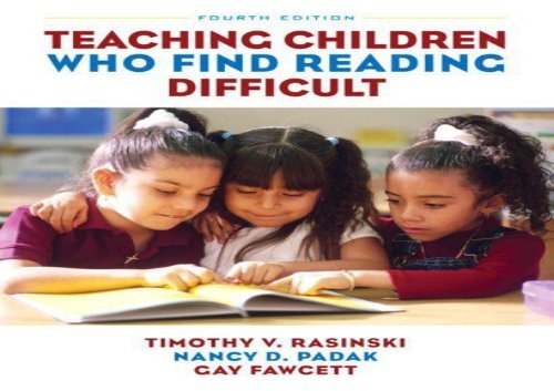 PDF] TOP TREND Teaching Children Who Find Reading Difficult [DOWNLOAD]