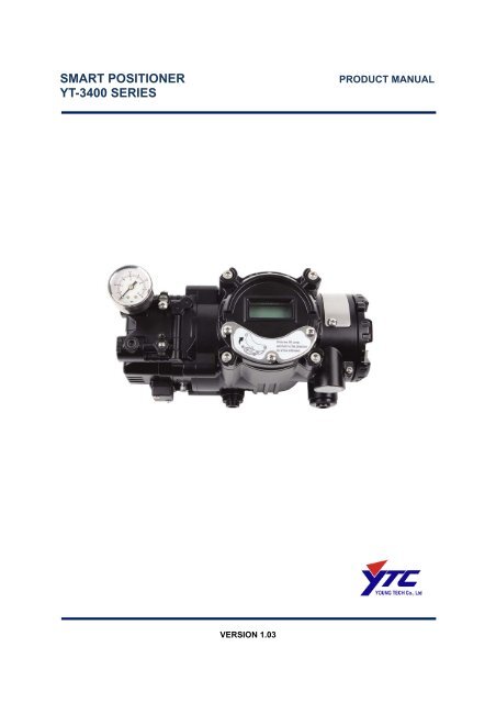 SMART POSITIONER YT-3400 SERIES - YOUNG TECH Co., Ltd.