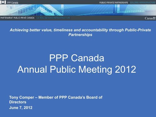 What We Do - PPP Canada