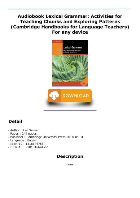 Lexical-Grammar-Activities-for-Teaching-Chunks-and-Exploring-Patterns ...