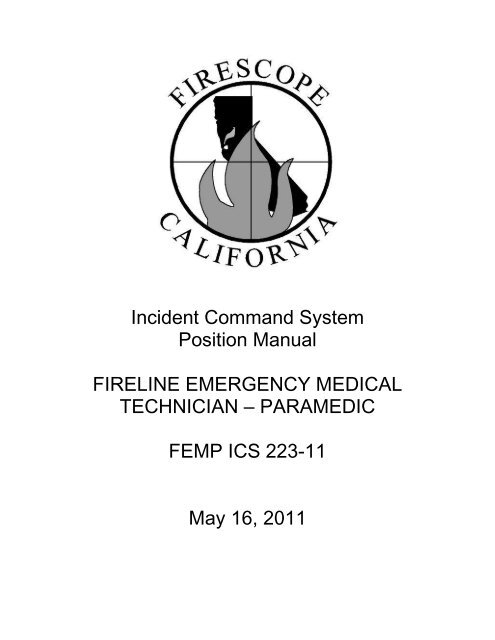 Incident Command System Position Manual FIRELINE ... - Firescope