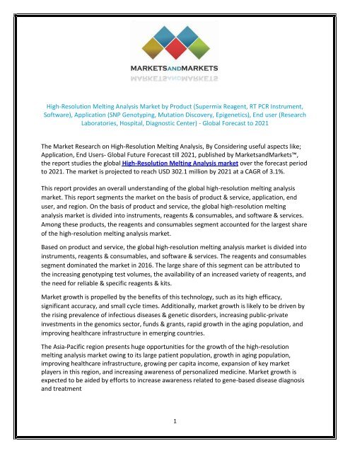 High-Resolution Melting Analysis121