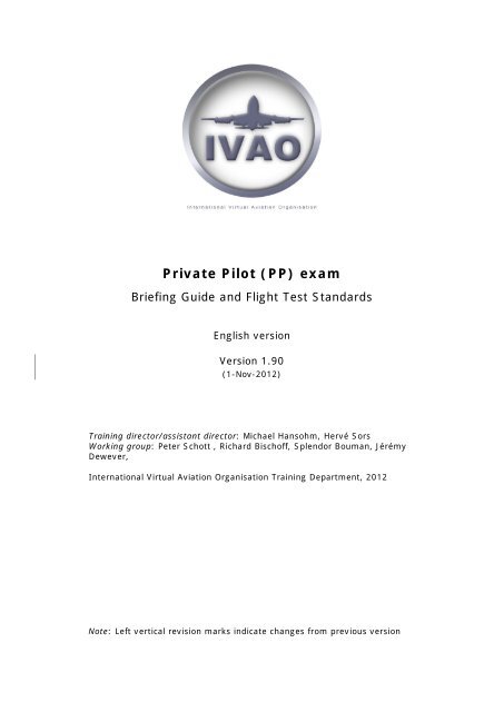 Private Pilot (PP) exam - IVAO