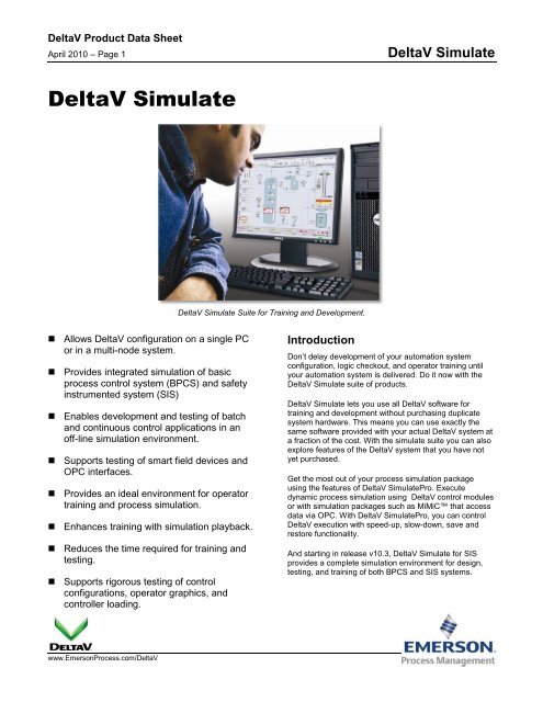 DeltaV Simulate - Emerson Process Management