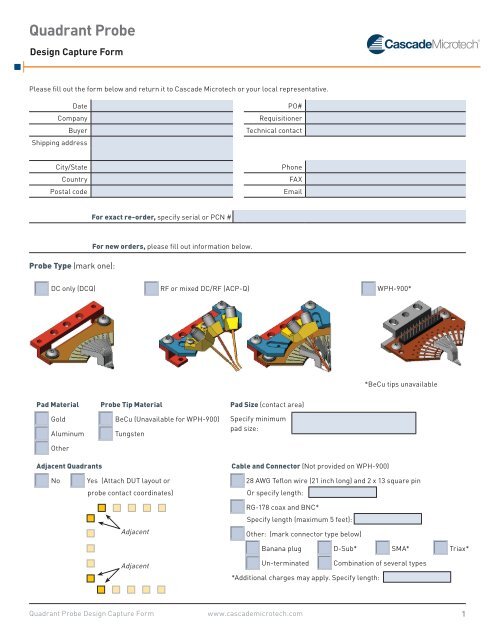 Quadrant Probe - Cascade Microtech