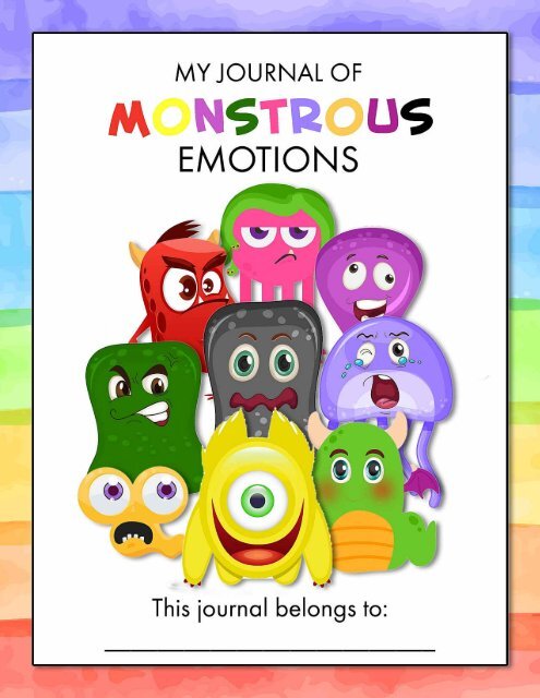 MY JOURNAL OF MONSTROUS EMOTIONS