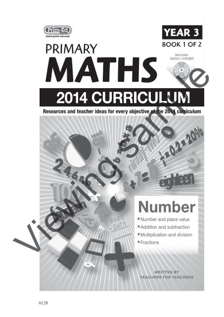 PR-6128UK Primary Maths - Year 3 Book 1
