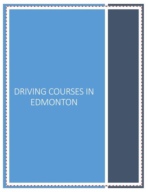 Alberta Driving School In Edmonton