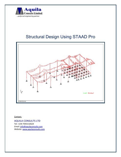 Structural Design Using STAAD Pro - aquila consults