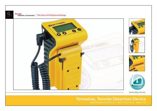 Termatrac, Termite Detection Device - Industrial Designers