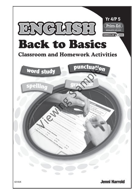 PR-6314UK English Back to Basics - Year 4