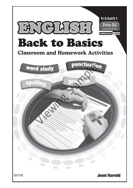 PR-6317UK English Back to Basics - Year 6 Ext