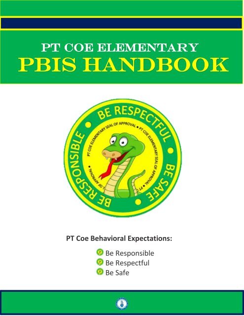 2018 - 2019 Coe PBIS Handbook