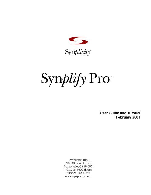 Synplify Pro User Guide