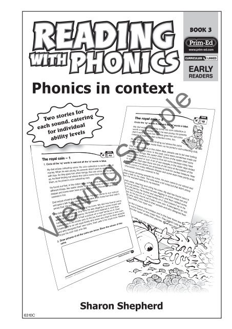 PR-6310UK Reading with Phonics Book 3
