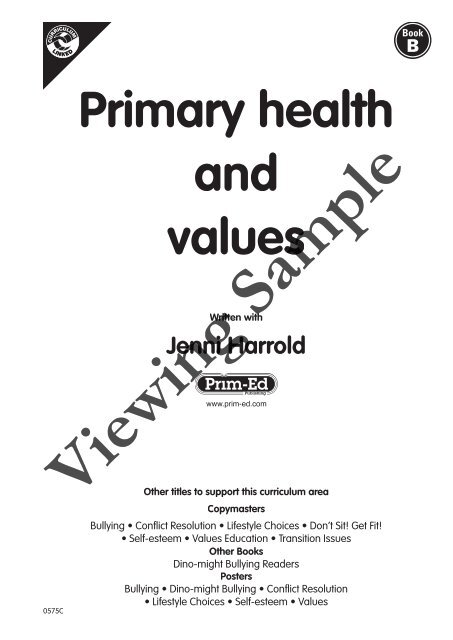 PR-0575UK Primary Health and Values - Book B
