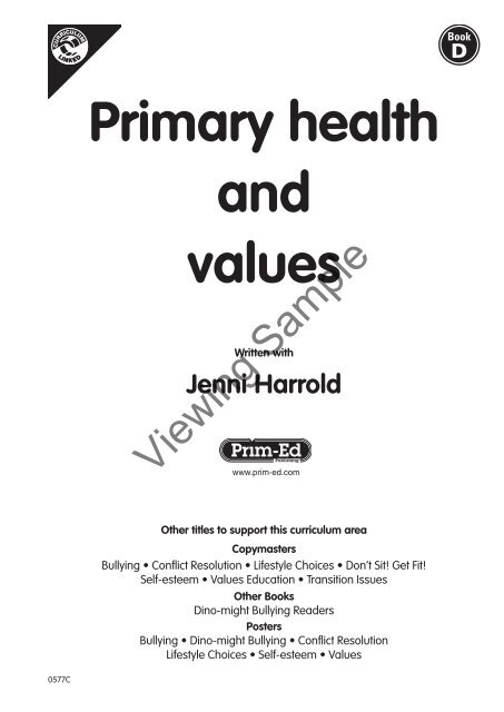 PR-0577UK Primary Health and Values - Book D