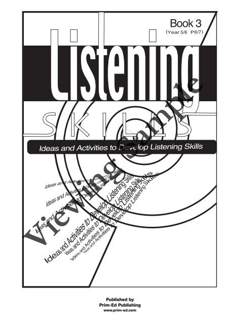 PR-7021TUK Listening Skills - Book 3