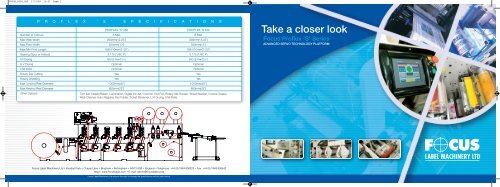 Focus Proflex 'S' - Focus Label Machinery, Ltd