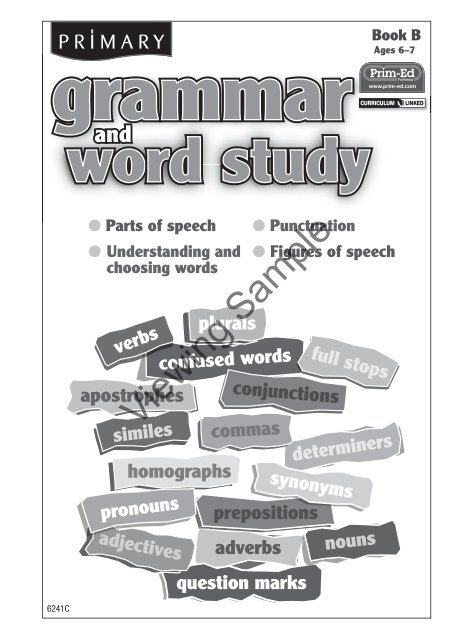 PR-6241UK Primary Grammar and Word Study - Book B