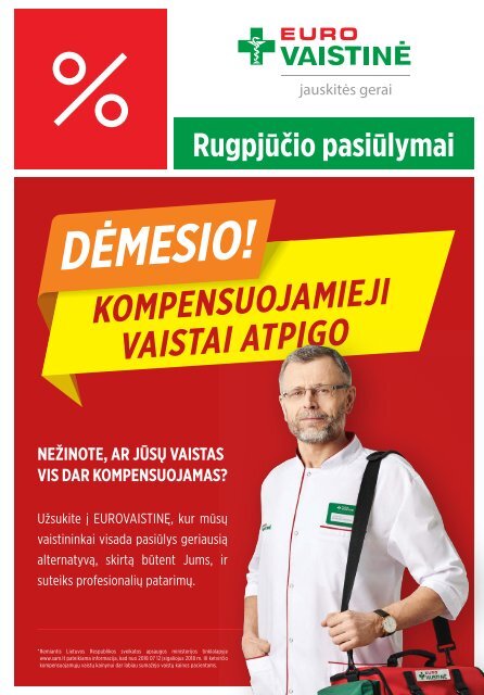 Rugpjucio pasiulymai